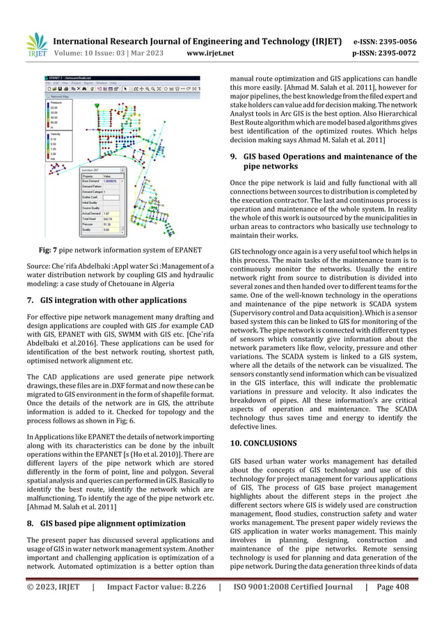 A Review of _Urban Water Networks Management Using GIS | PDF