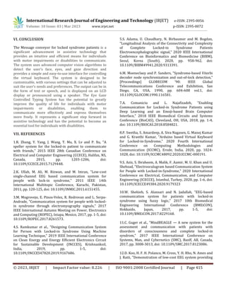 MESSAGE CONVEYOR FOR LOCKED SYNDROME PATIENTS BY VIRTUAL KEYBOARD | PDF