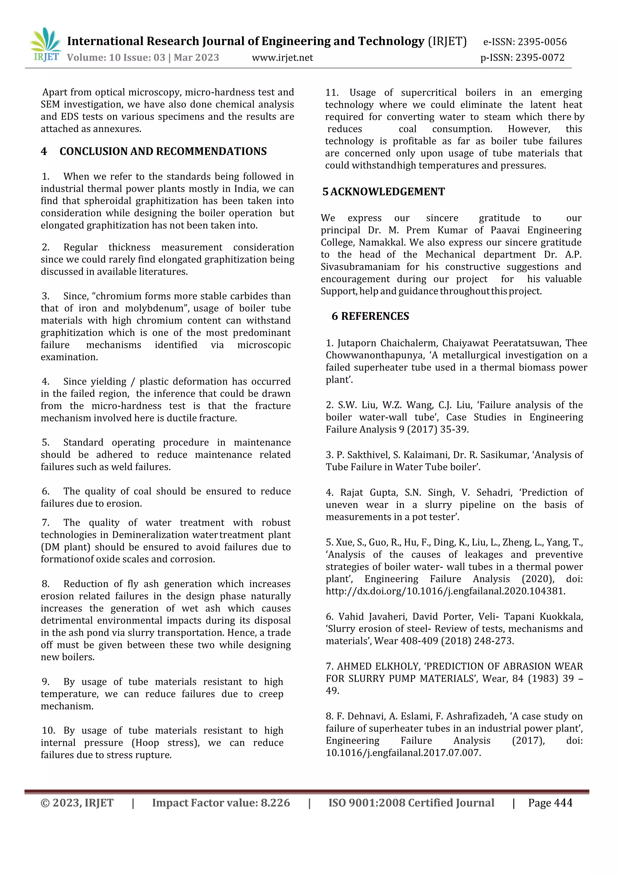 BOILER TUBE FAILURE ANALYSIS IN 210MW POWER PLANT STEAM BOILER | PDF