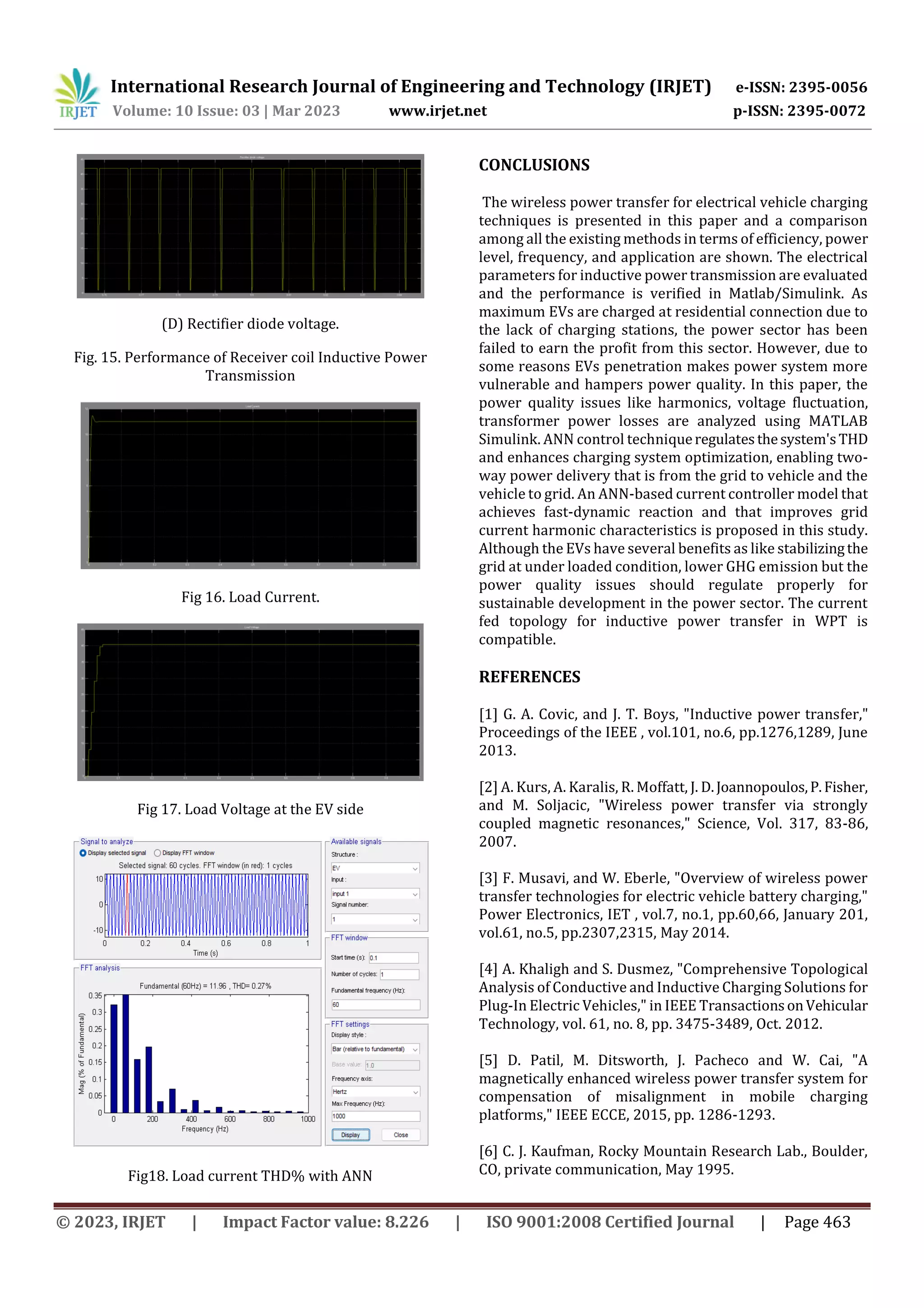 POWER QUALITY AND THD MITIGATION IN ELECTRIC VEHICLE CHARGING STATION ...