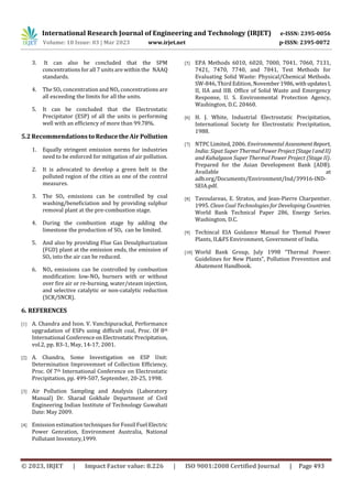 Assessment of Air Quality in and Around Raichur Thermal Power Station ...