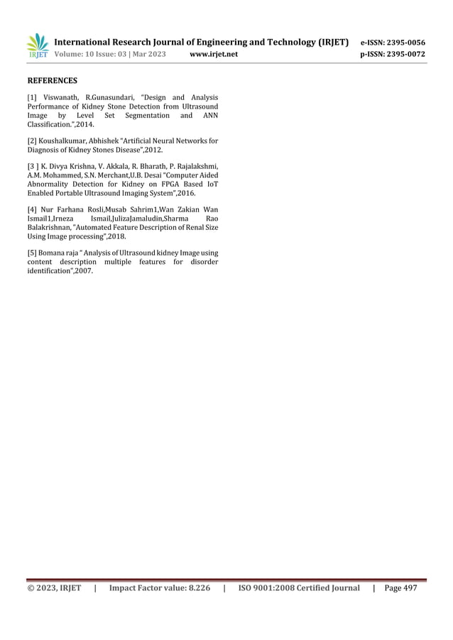 DETECTION OF KIDNEY STONE USING DEEP LEARNING TECHNIQUES | PDF ...