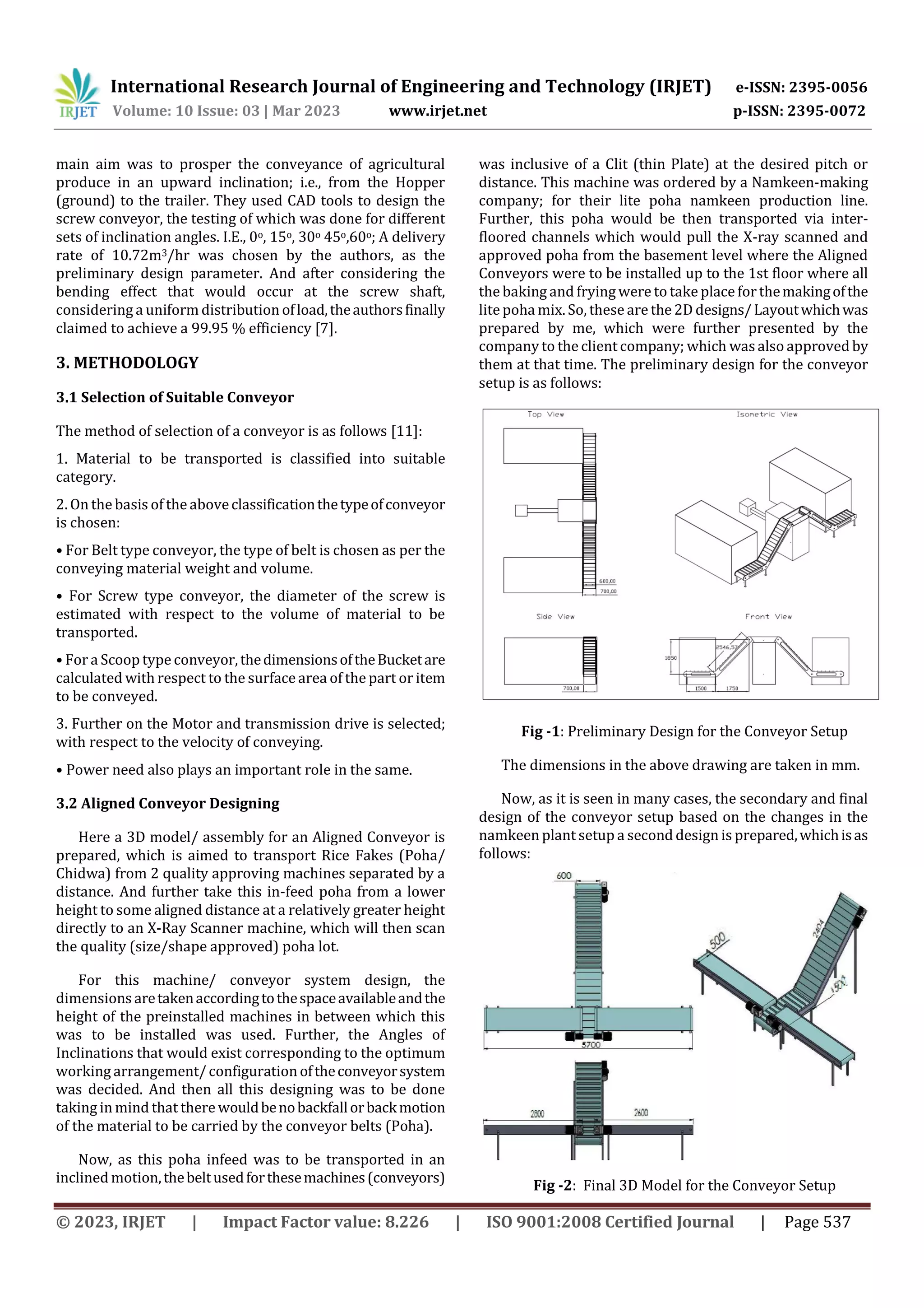 Optimal Design Parameters for an Inclined Conveyor | PDF Optimal Design Parameters for an Inclined Conveyor | PDF