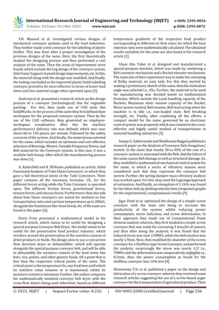 Optimal Design Parameters for an Inclined Conveyor | PDF