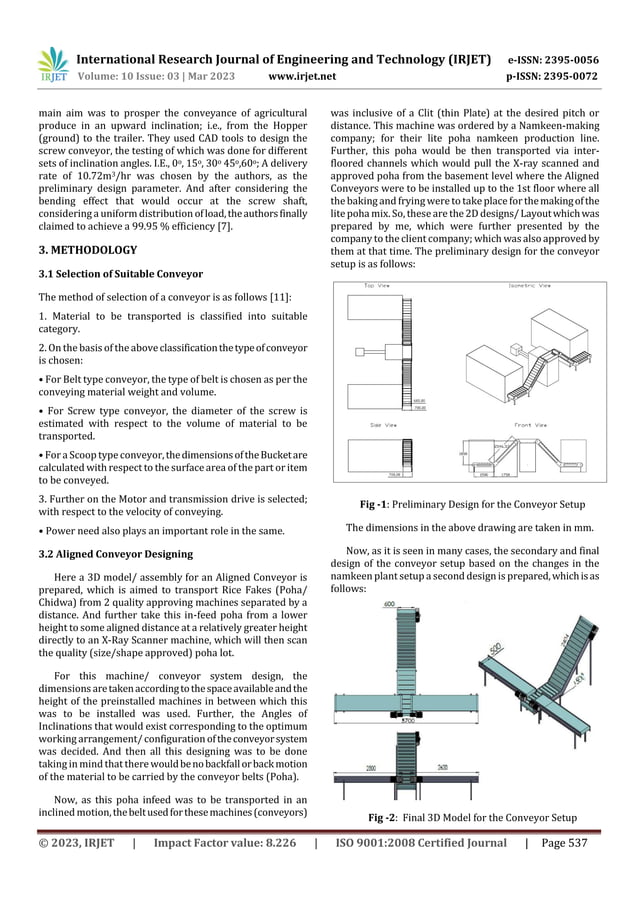 Optimal Design Parameters for an Inclined Conveyor | PDF Optimal Design Parameters for an Inclined Conveyor | PDF
