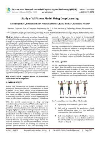 Study of AI Fitness Model Using Deep Learning | PDF