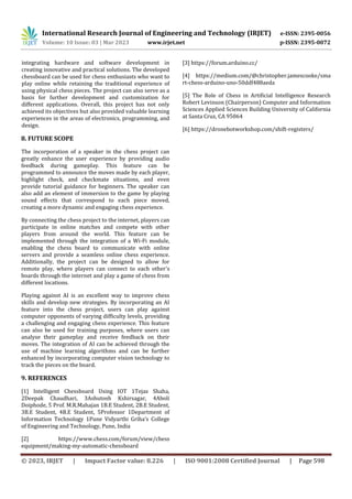 Chess IoT | PDF | Board Games and Puzzles | Games and Puzzles