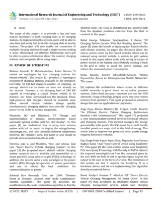 Smart Management of EV Charging Station | PDF