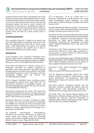 Snake Detection in Agricultural Fields using IoT | PDF