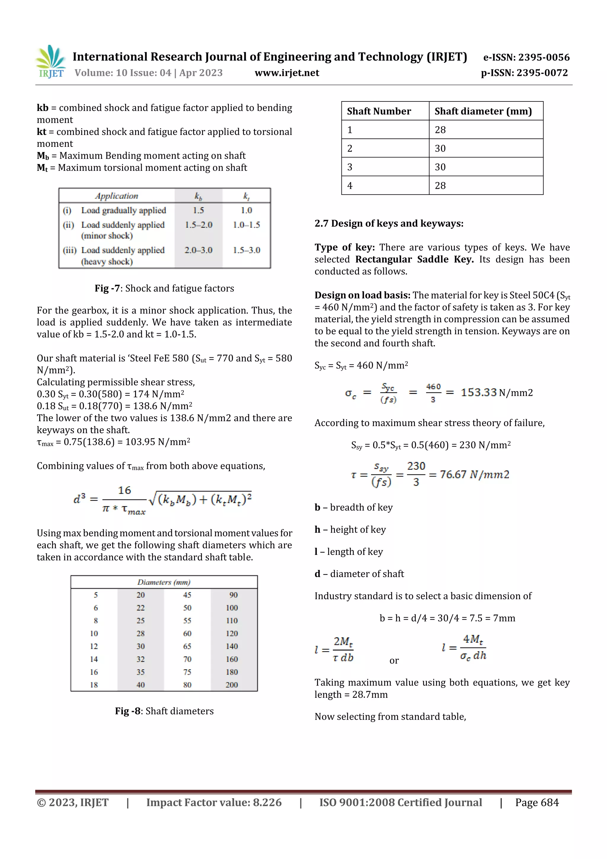 Design and Analysis of an 8-Speed Gear box. | PDF