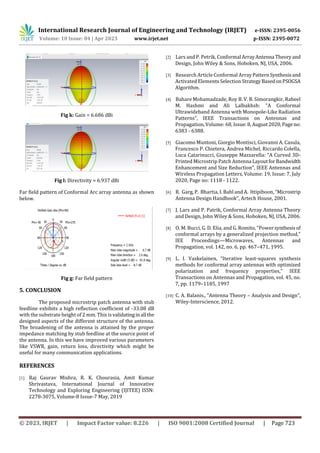 Design and Analysis of Cylindrical Arc Array Antenna | PDF