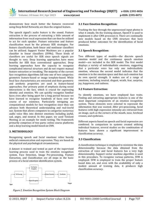 STUDENT TEACHER INTERACTION ANALYSIS WITH EMOTION RECOGNITION FROM VIDEO AND AUDIO INPUT ...