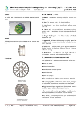 FEA ANALYSIS OF CAR RIM | PDF