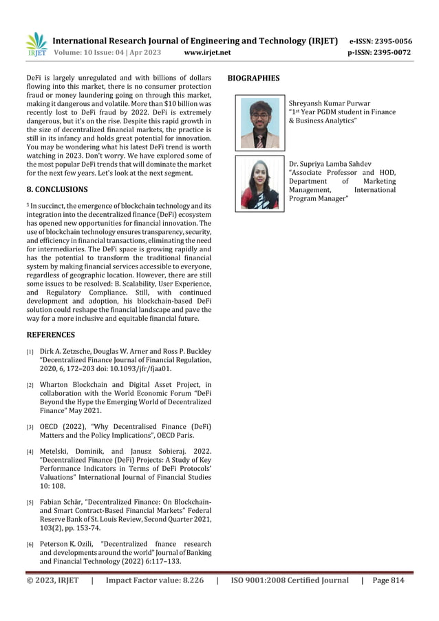 Decentralized Finance | PDF