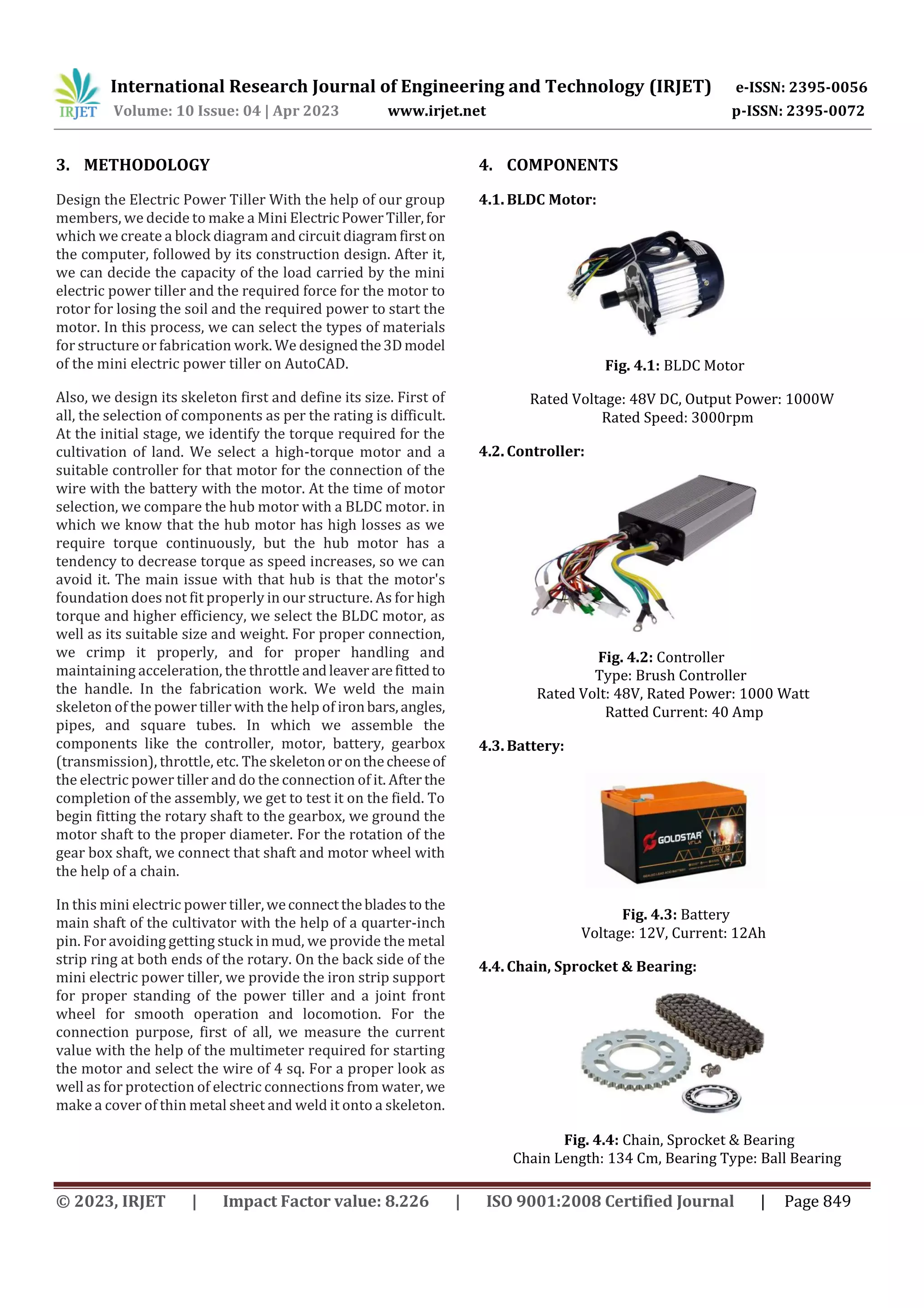 Mini Electric Power Tiller | PDF