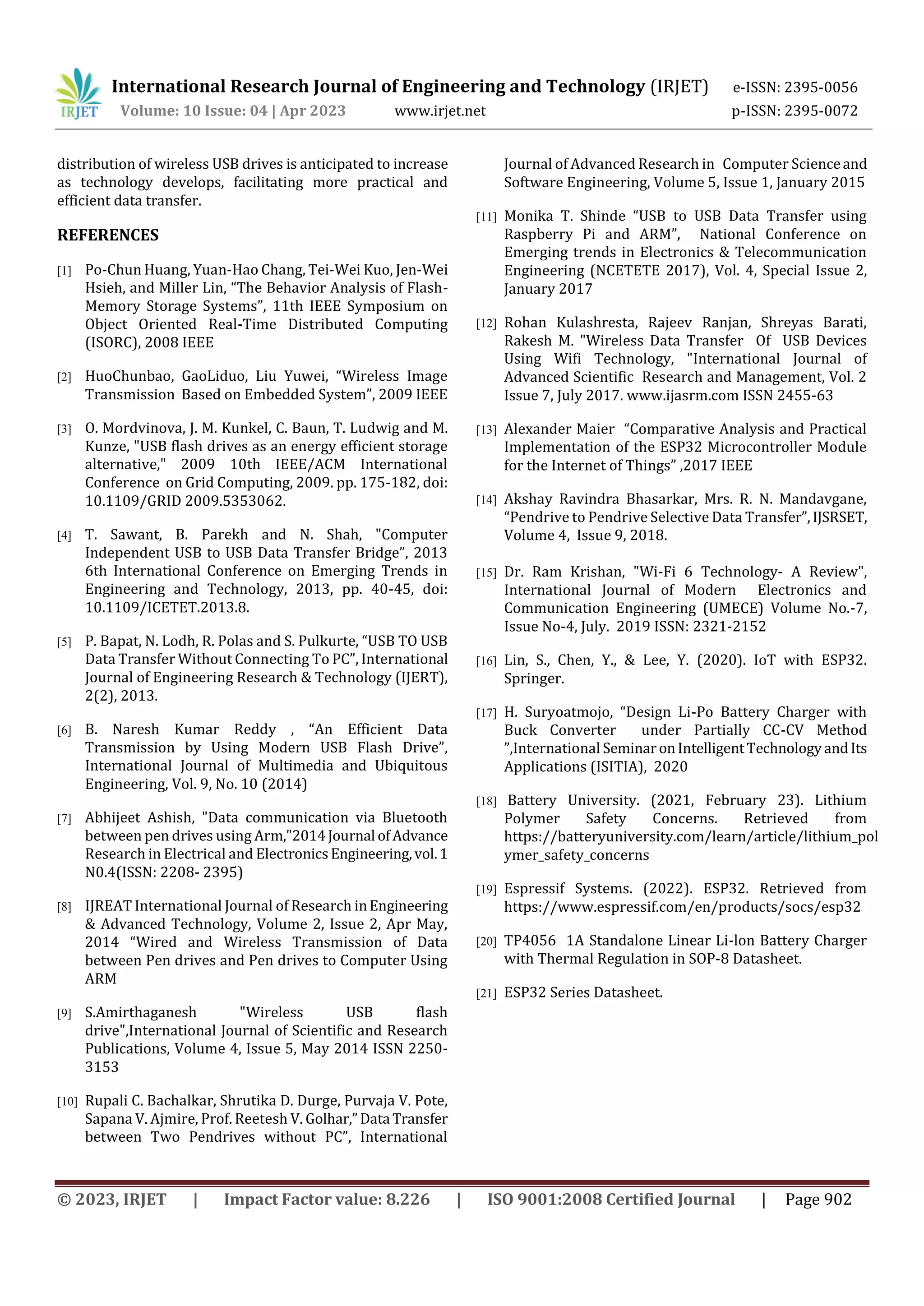 Design of Microcontroller based Wireless Pendrive | PDF