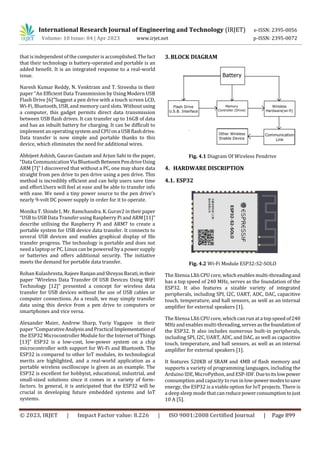 Design of Microcontroller based Wireless Pendrive | PDF