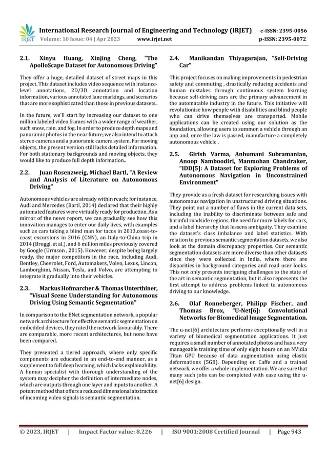 Autonomous Driving Scene Parsing | PDF | Cameras and Camcorders | Consumer Electronics