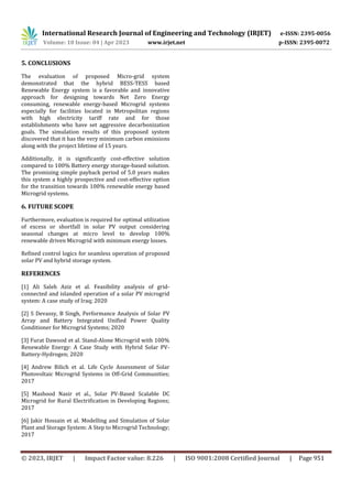 Renewable Energy Driven Optimized Microgrid System: A Case Study with Hybrid Solar PV- Battery ...