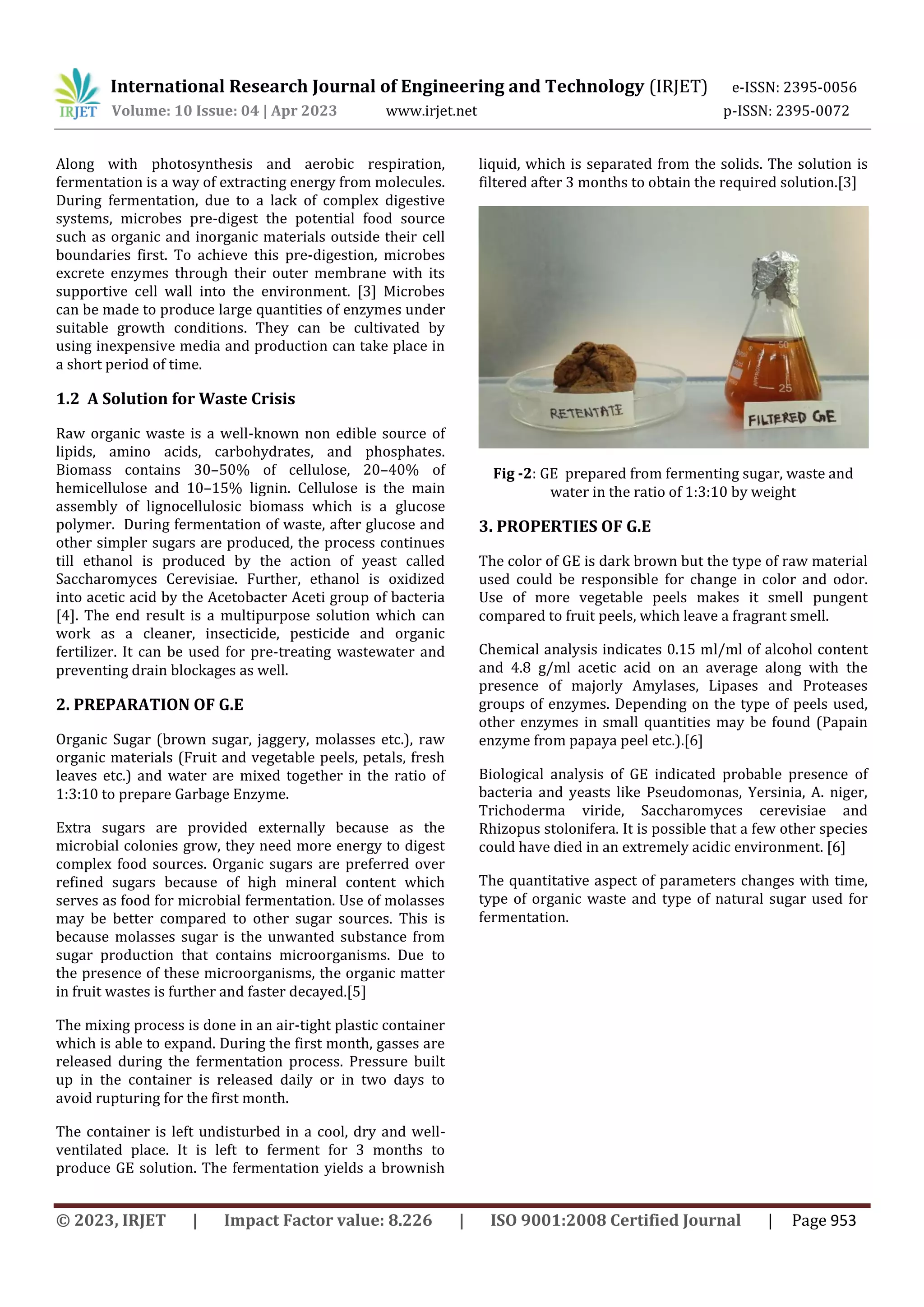 Wealth from Waste: A Review of Garbage Enzyme | PDF