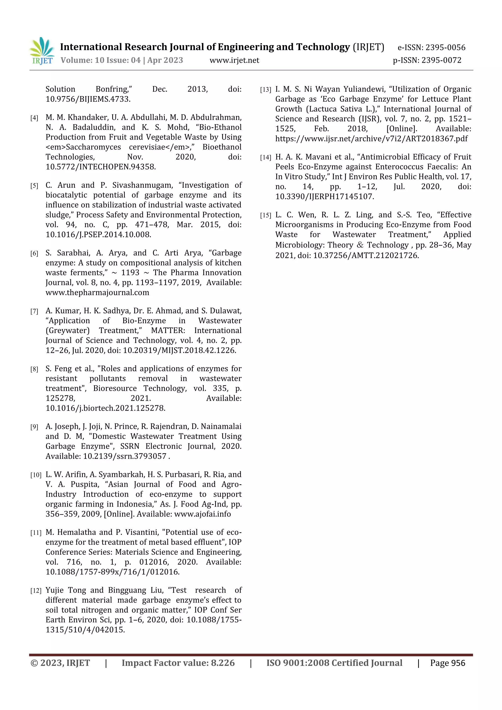 Wealth from Waste: A Review of Garbage Enzyme | PDF | Chemistry | Science