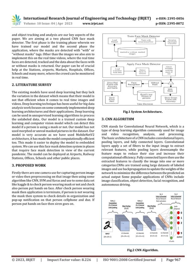 Face Mask Detection System Using Artificial Intelligence | PDF