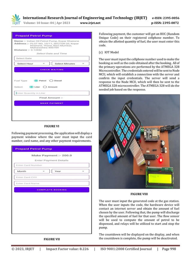 IOT BASED AUTOMATED PETROL PUMP | PDF