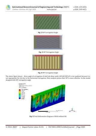 SEISMIC RESILIENCE PERFORMANCE OF CORRUGATED STEEL SLIT SHEAR WALLS ...