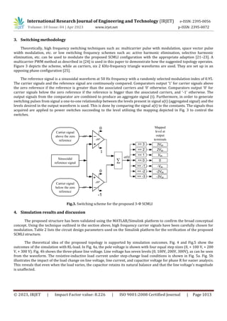 Three Phase Seven-level Triple Voltage Booster Switched-Capacitors based Multilevel Inverter ...