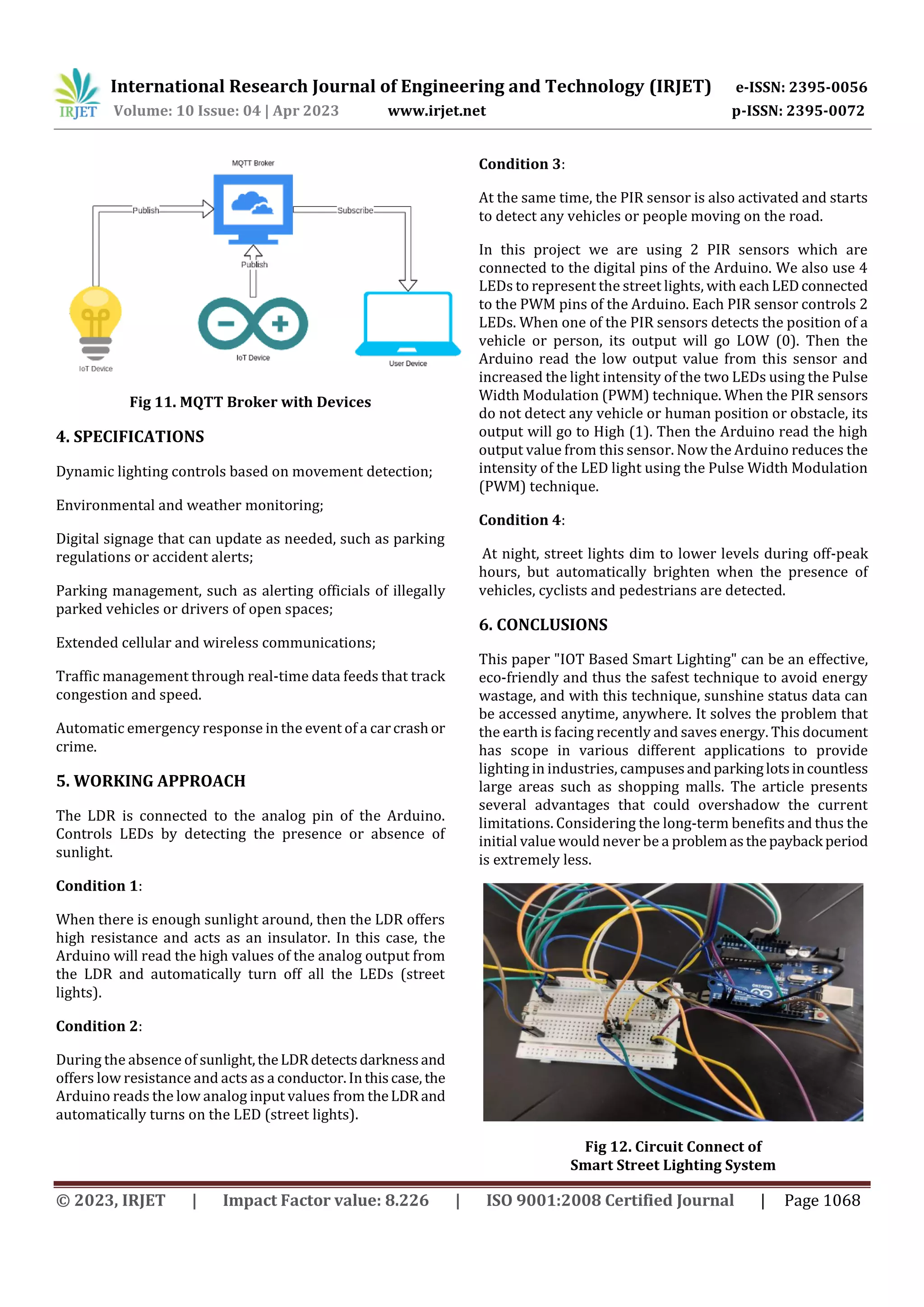 SMART STREET LIGHTING Using IOT | PDF | Home & Garden