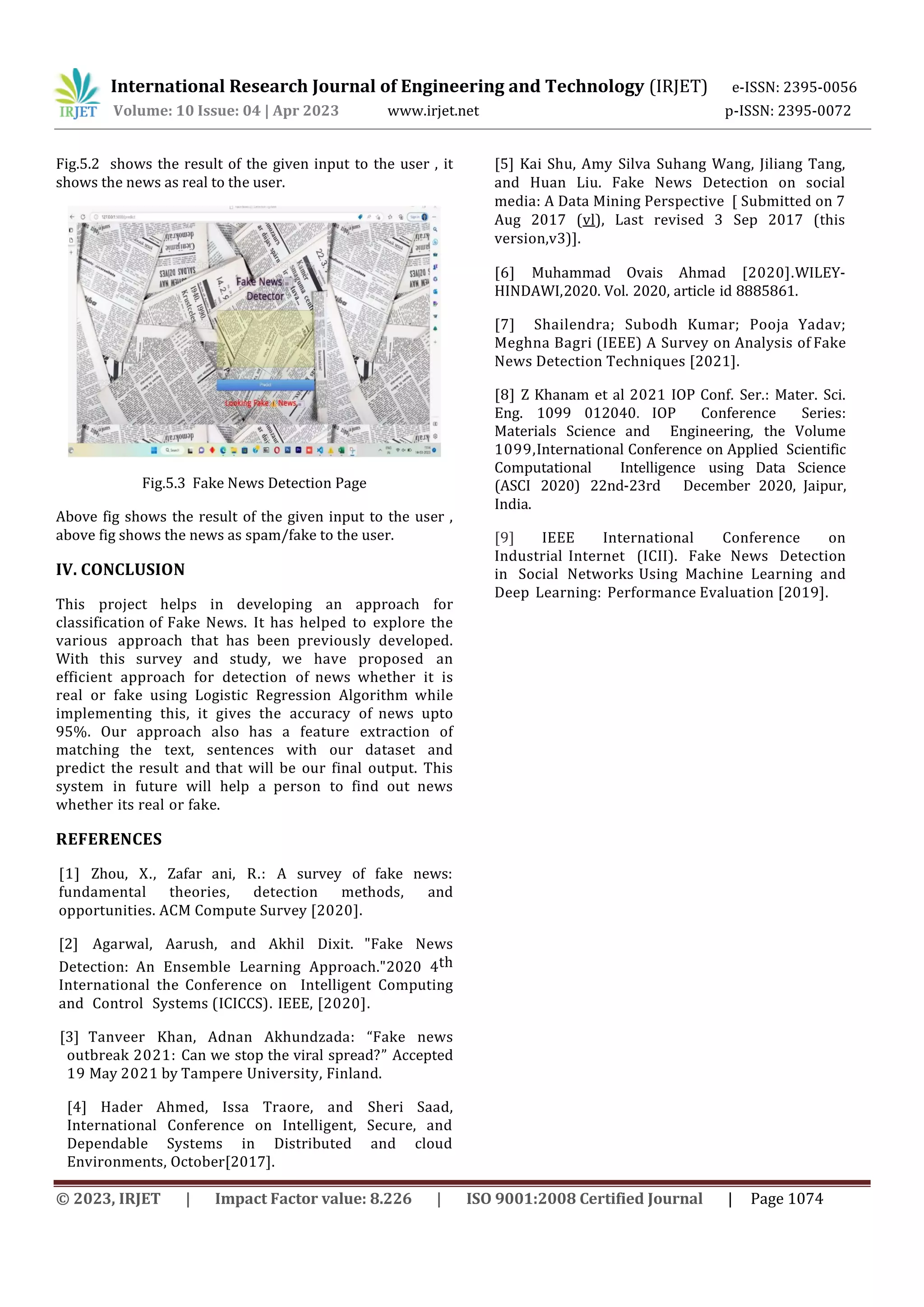 Development of a Web Application for Fake News Classification using ...