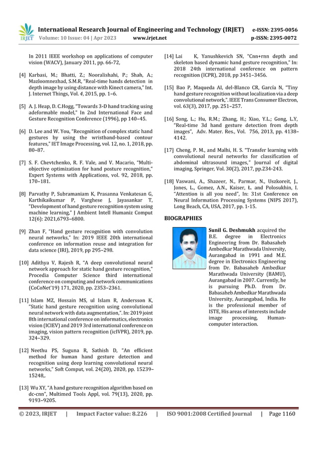 Indian Sign Language Recognition using Vision Transformer based Convolutional Neural Network | PDF