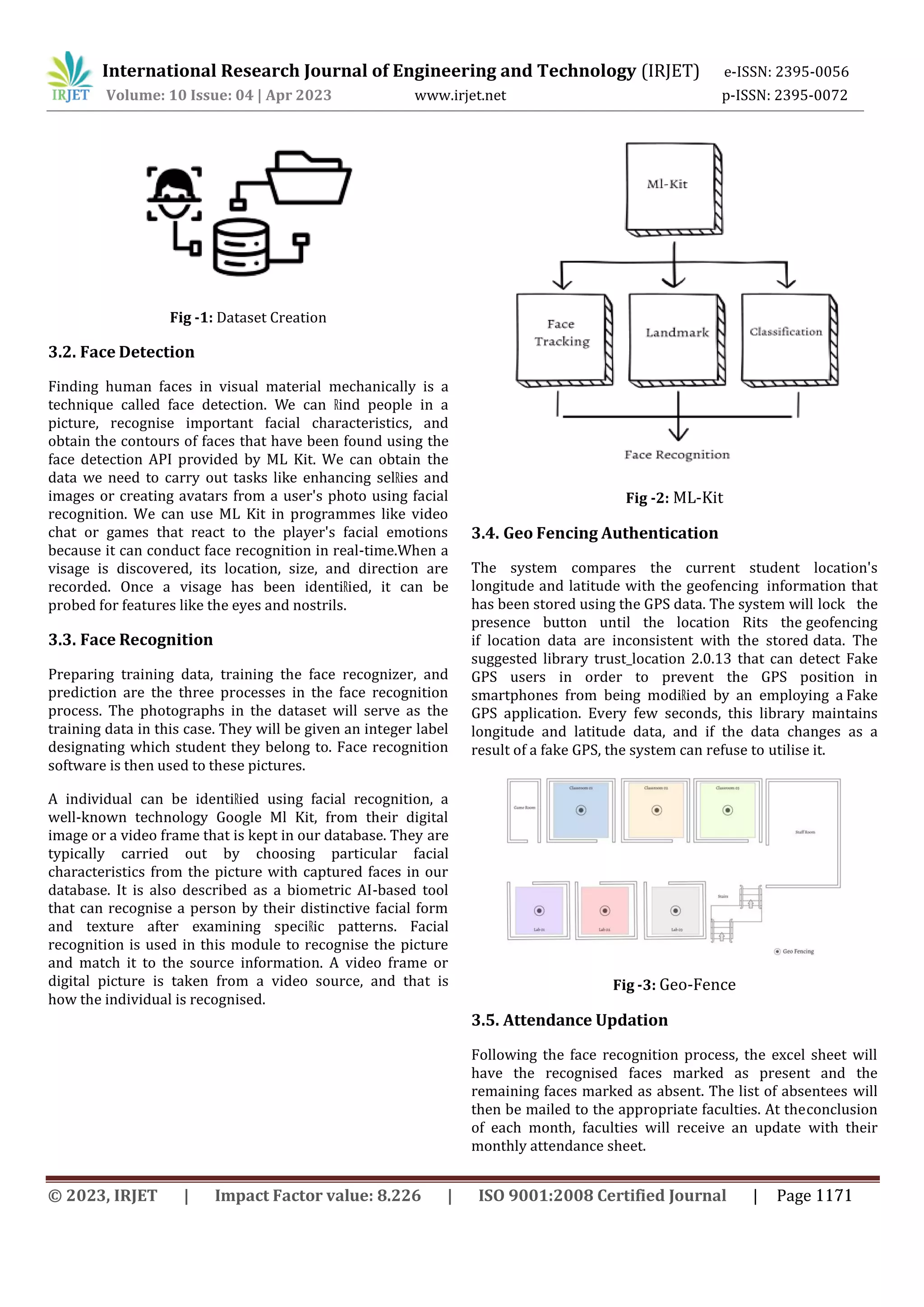 Self-X: Geo Fencing and Face Recognition based Smart Attendance Management Application | PDF
