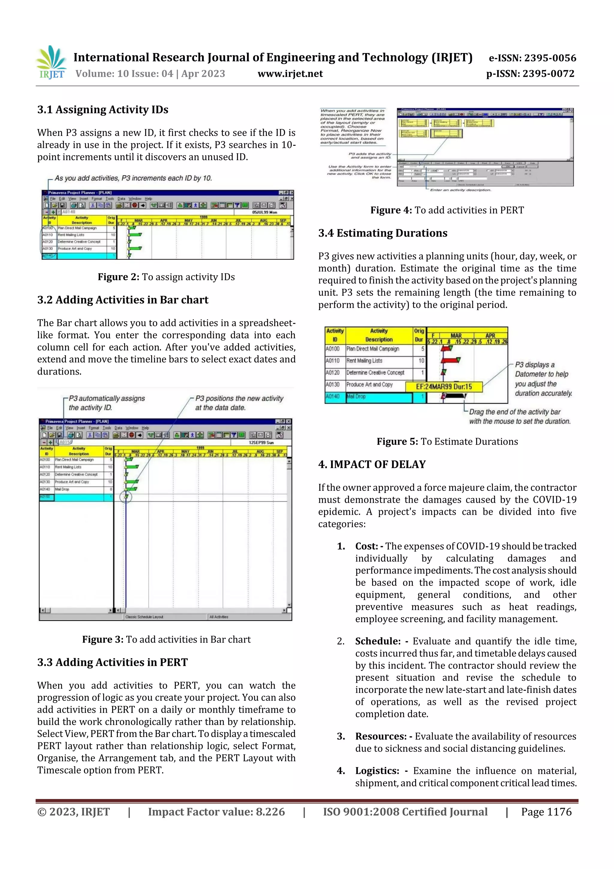 Risk Management and Cost Overruns due to delays in Construction Project using Primavera | PDF