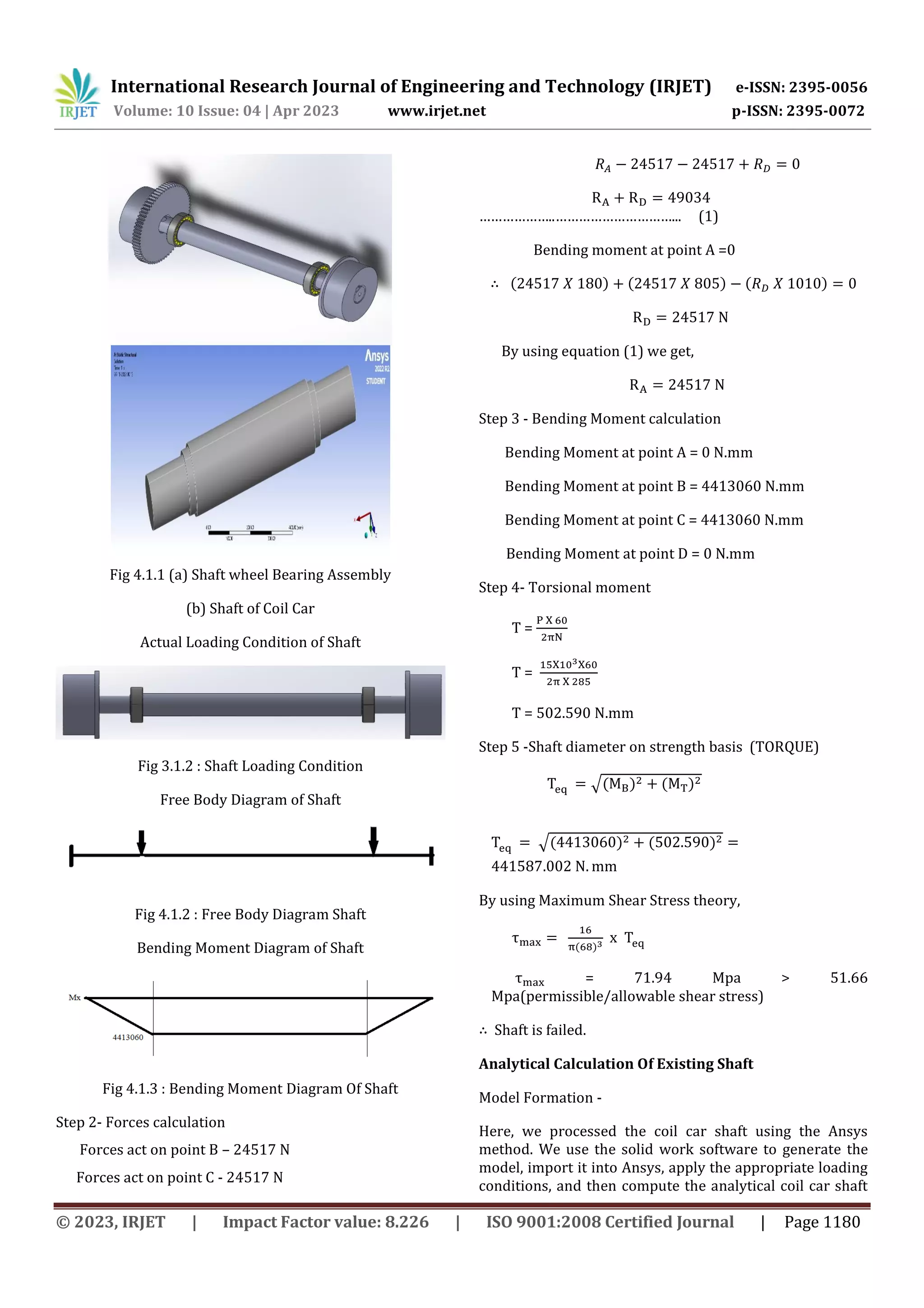 Review of shaft failure in Coil Car Assembly | PDF