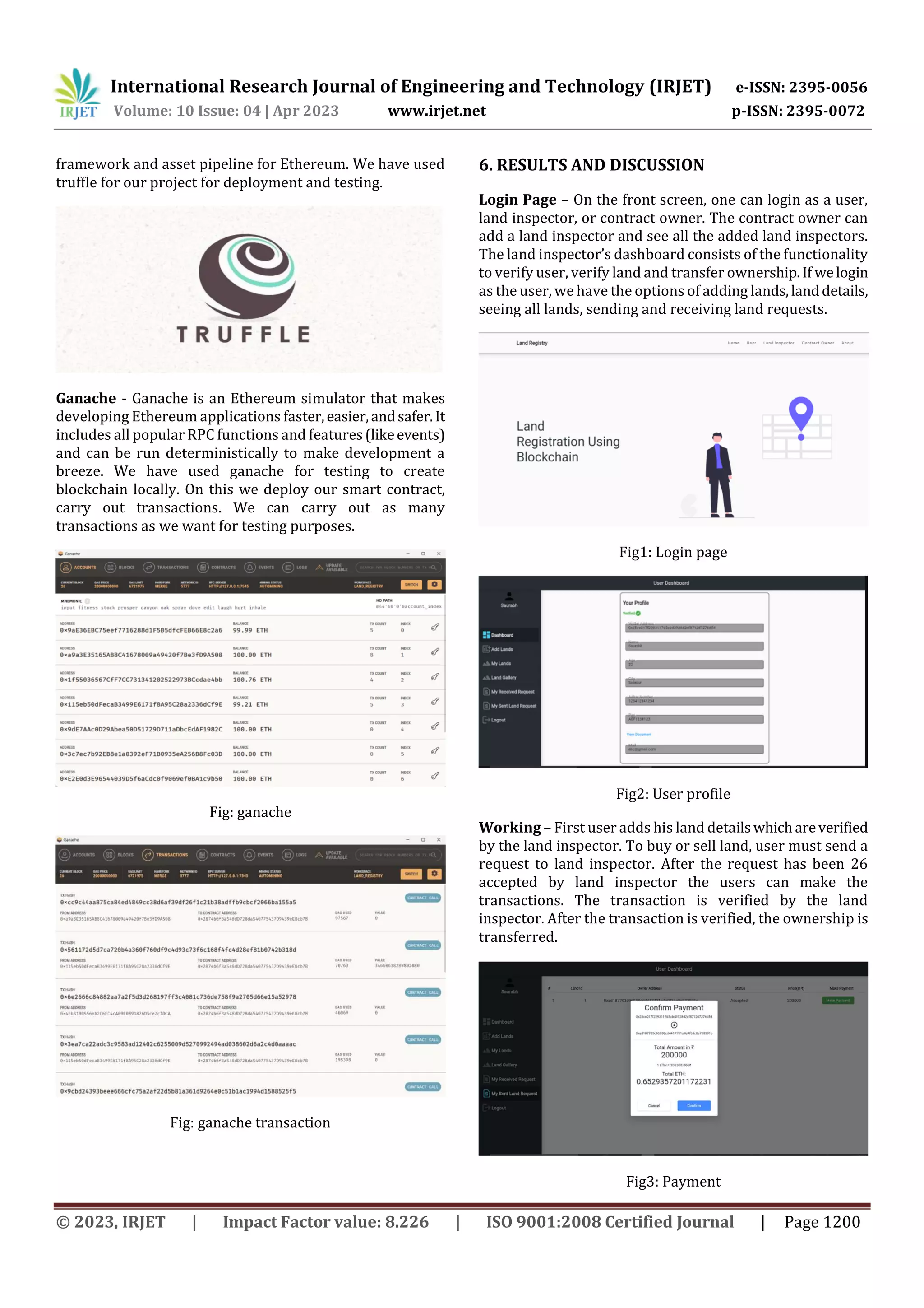 Land Registration System Using Blockchain Technology | PDF