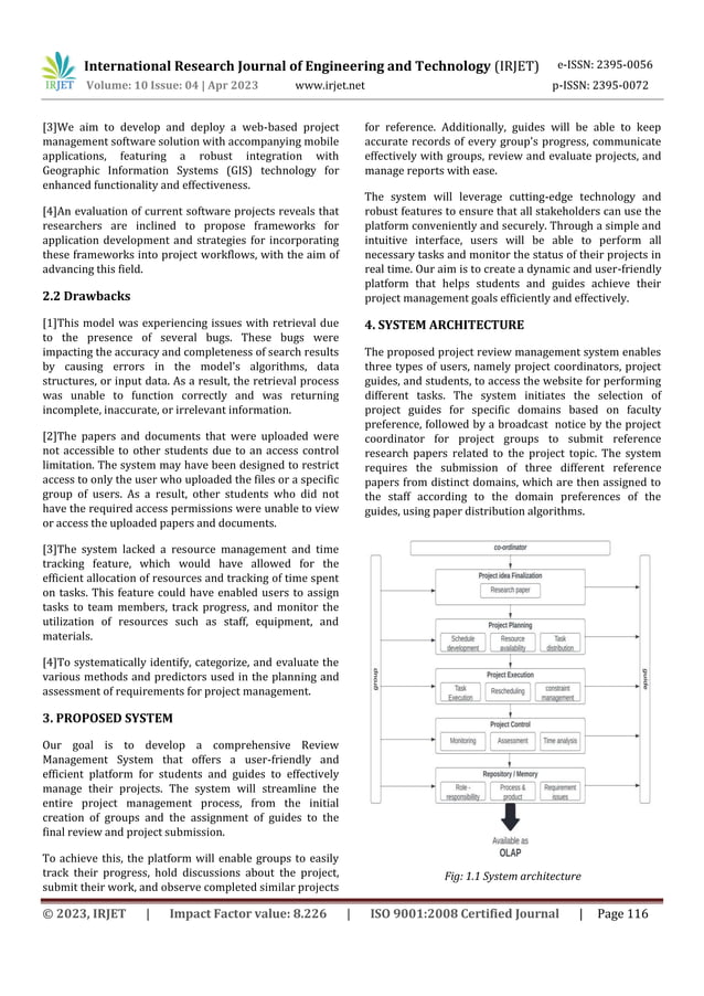 Project Review Management System | PDF