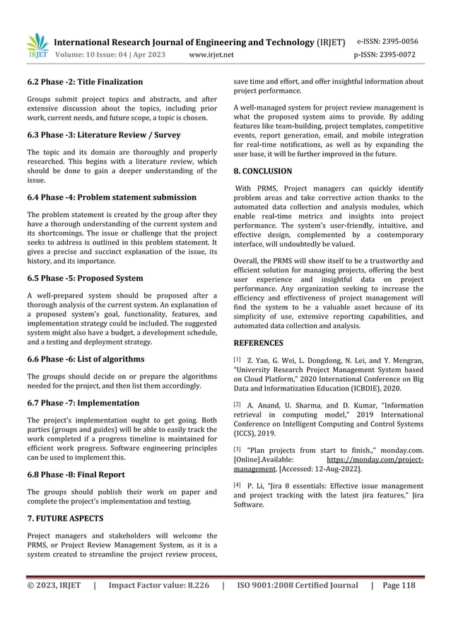 Project Review Management System | PDF