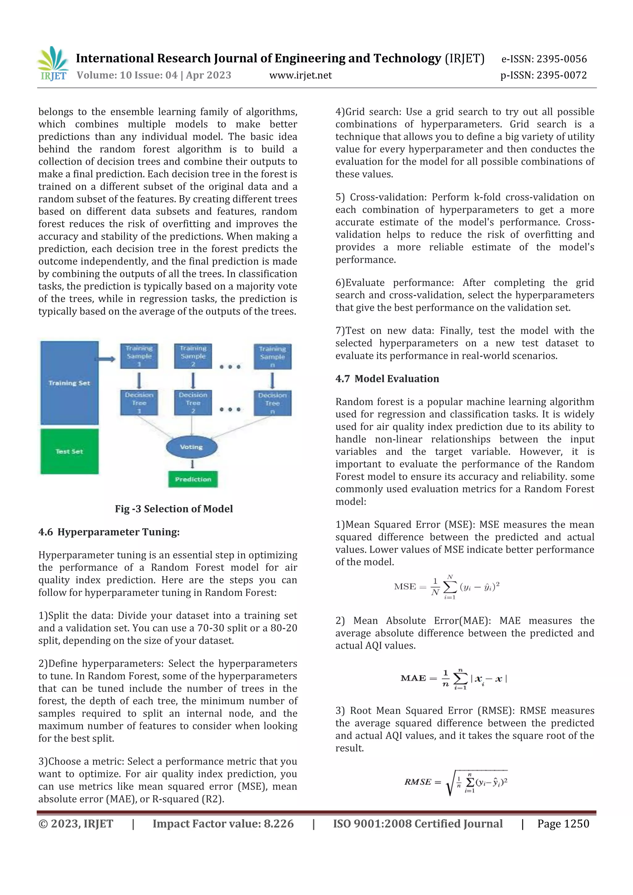 Prediction Of Air Quality Index Using Random Forest Algorithm Pdf 9209