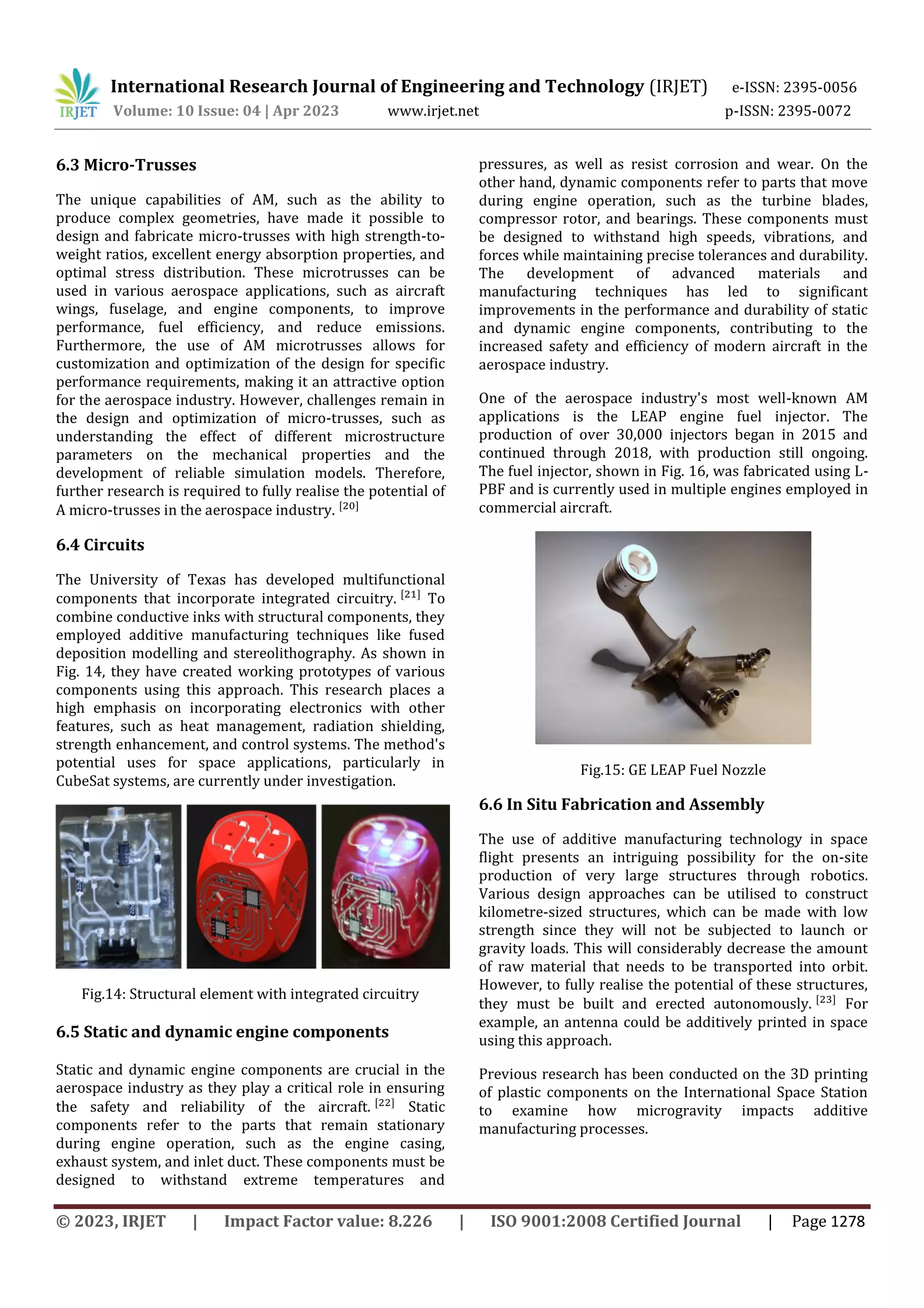 Metal Additive Manufacturing: Processes, Applications in Aerospace, and Anticipated Hurdles - A ...