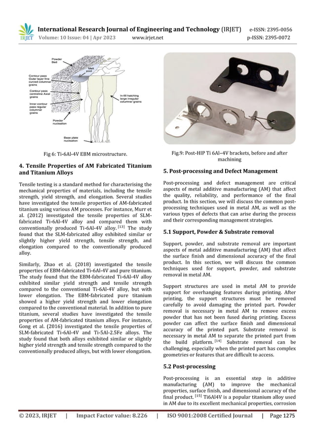 Metal Additive Manufacturing: Processes, Applications in Aerospace, and Anticipated Hurdles - A ...