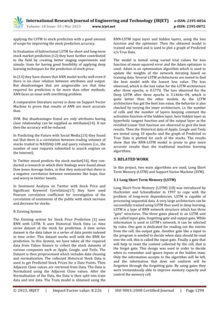 Data-Driven Approach to Stock Market Prediction and Sentiment Analysis | PDF