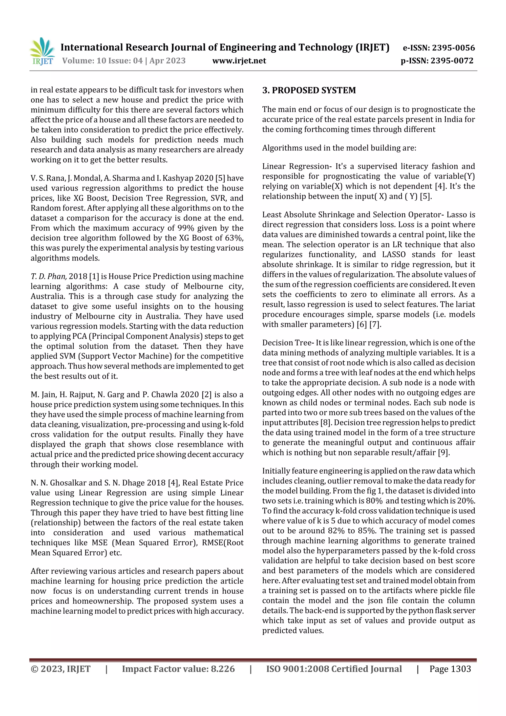 House Price Prediction Using Machine Learning | PDF