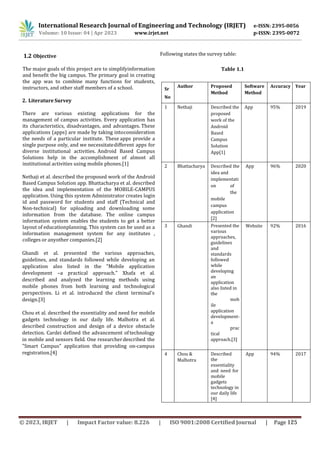 AN ANDROID APPLICATION FOR CAMPUS INFORMATION SYSTEM | PDF