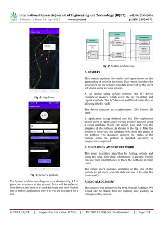 Pothole Detection using IoT, Android and iOS | PDF | Science