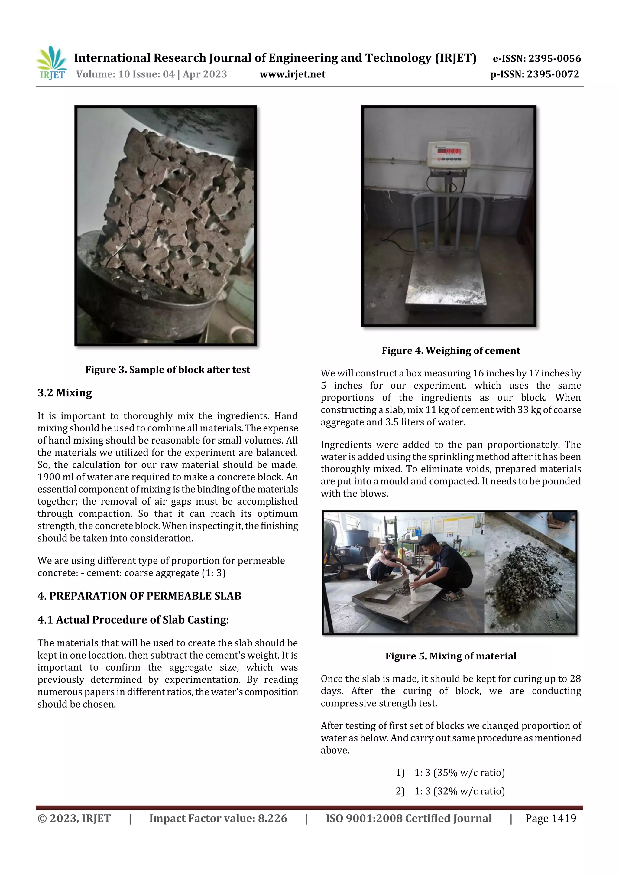 Experimental study on water absorbing pavement through model | PDF