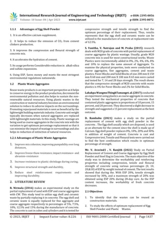 UTILIZATION OF EGG SHELL POWDER AND PLASTIC WASTES IN THE PRODUCTION OF ...