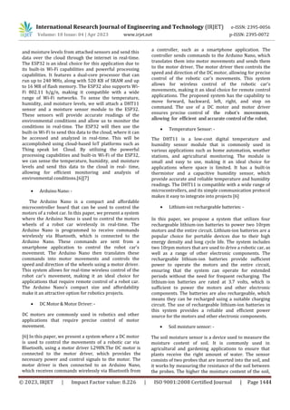 IoT based Smart Agriculture Monitoring System | PDF
