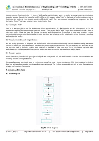 Automated Media Player using Hand Gesture | PDF