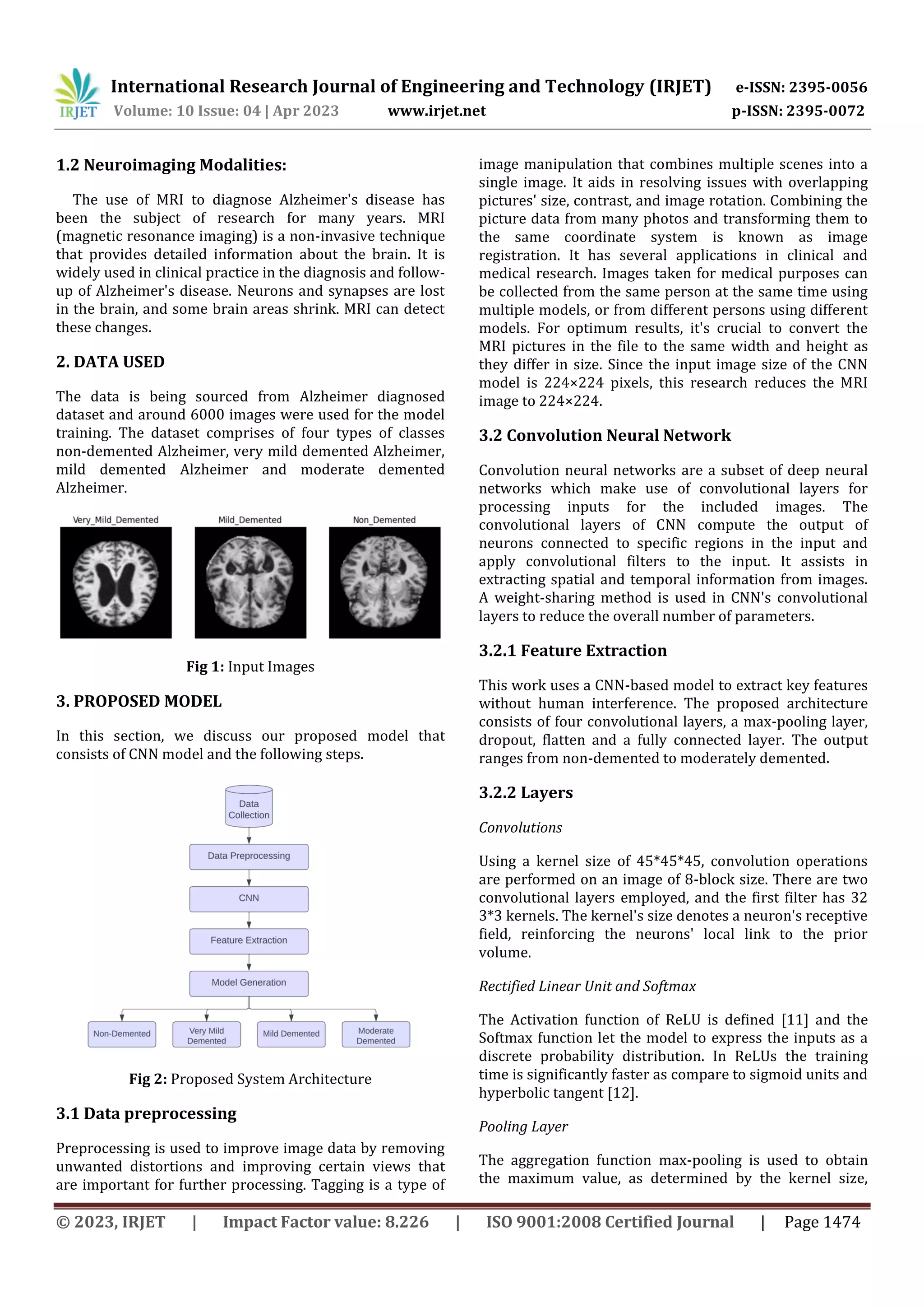 Alzheimer Detection System | PDF